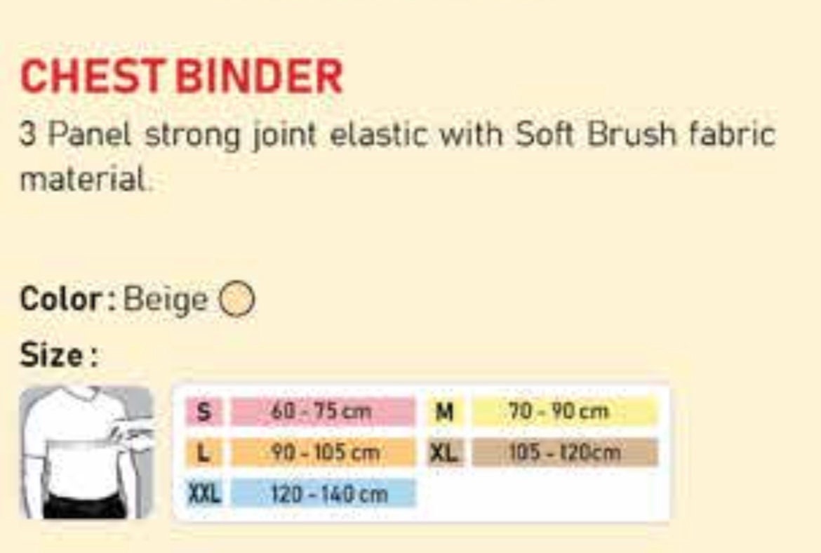 Cardiac Surgery Elastic Foam Chest Support Binder Ribs Injury Brace ...