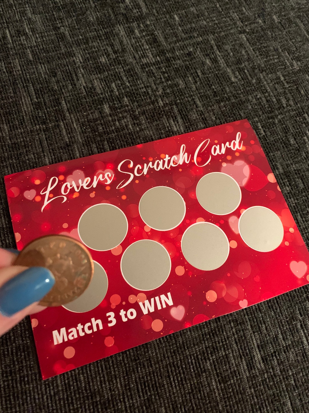 Personalised Adult Scratch Card Match 3 to Win and Loosing Card Sex ...