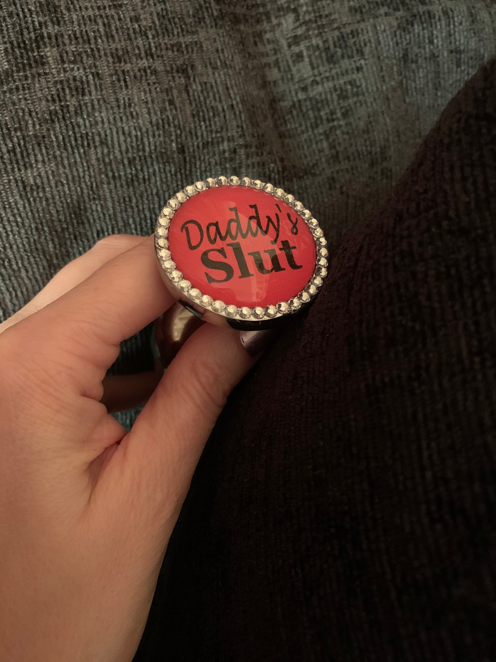 Personalised Bling Butt Plug Sparkle Anal Play Daddys Slut Etsy