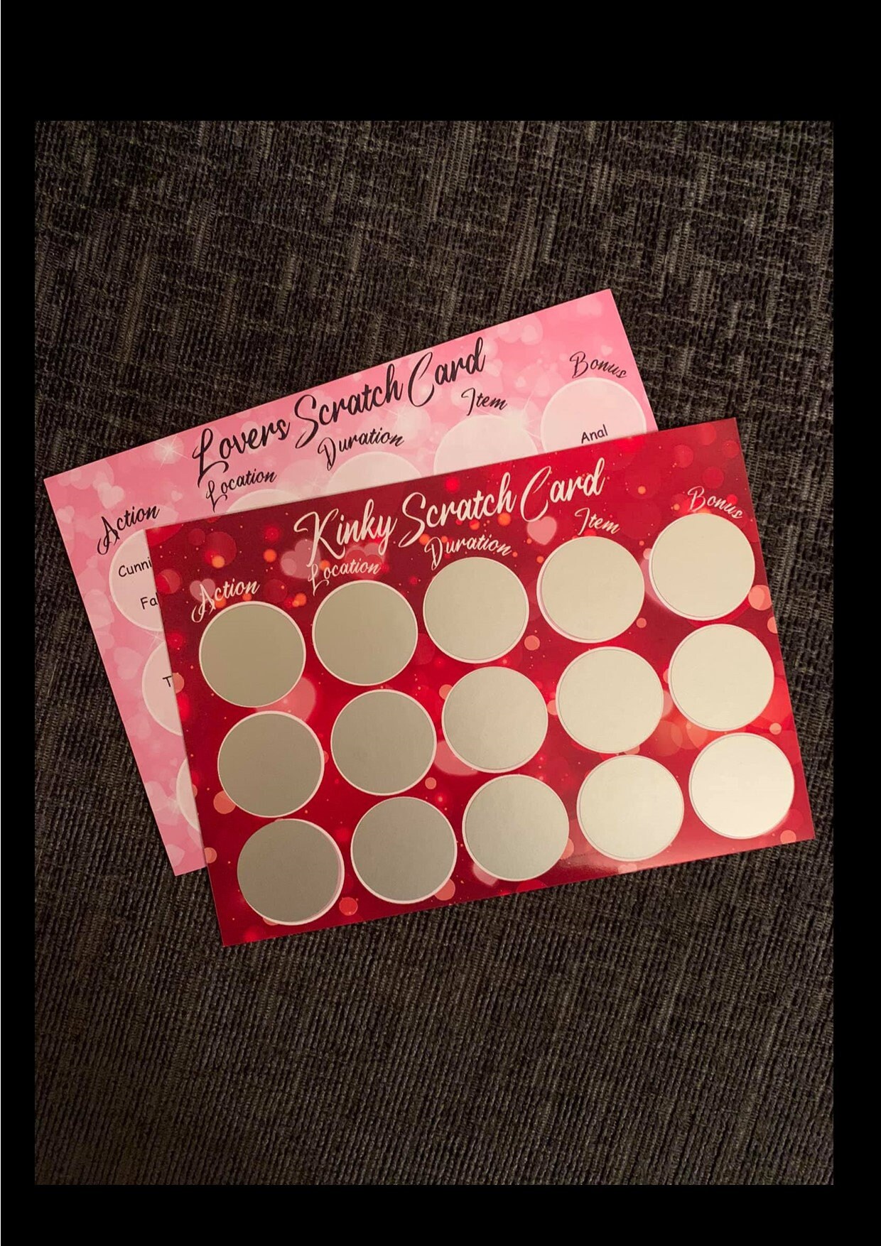 Personalised BDSM Kinky Scratch Cards Sexy Favours Game DDLG - Etsy UK