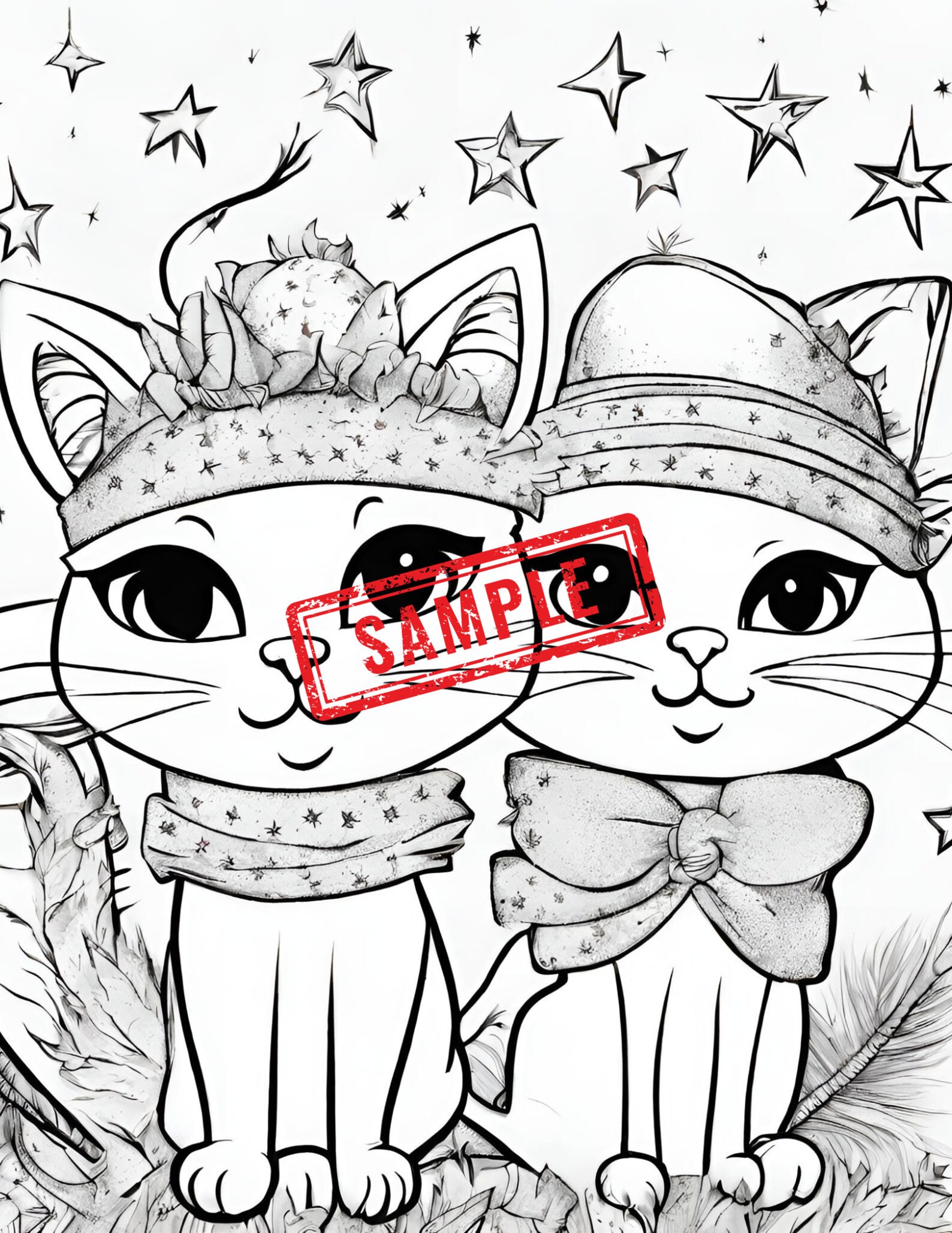 Birthday Cat Coloring Pages, 80 Printable PDF Pictures of Cute Cats ...