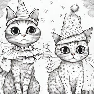 Birthday Cat Coloring Pages, 80+ Printable PDF Pictures of Cute Cats ...