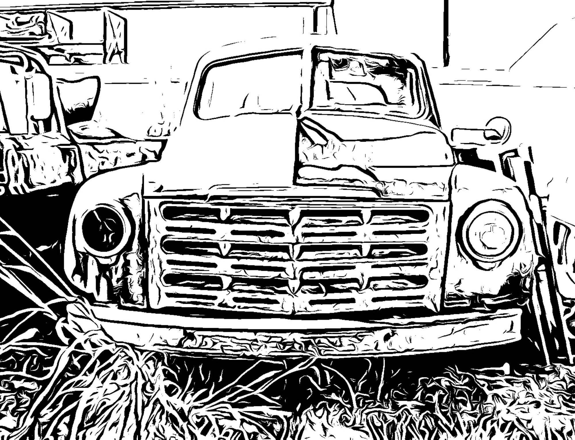 Printable Car Color Book, 50 Classic Car Designs, Adult Coloring, PDF ...