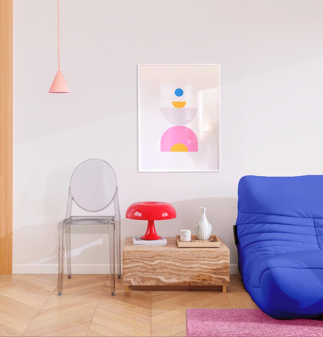 Balance Print - Abstract Wall Art Decor, Art, Colorful Art Print ...