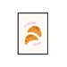 Le Croissant Print | Food Art, Bakery Art, Croissant Art, French Art ...