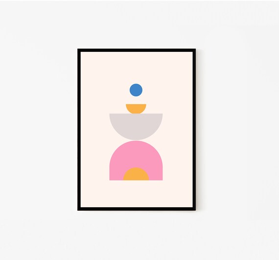 Balance Print Abstract Wall Art Decor Art Colorful Art | Etsy