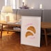 Le Croissant Print | Food Art, Bakery Art, Croissant Art, French Art ...