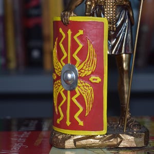 Hand-painted Roman Centurion Statue: Military History Decor - Etsy