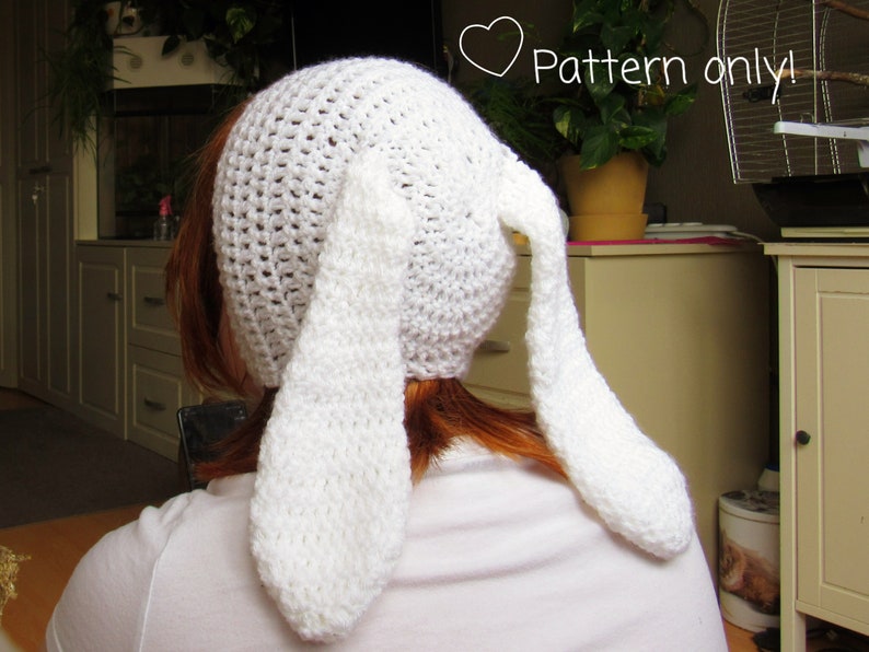 Crochet Bunny Hat PATTERN DOWNLOAD - Etsy