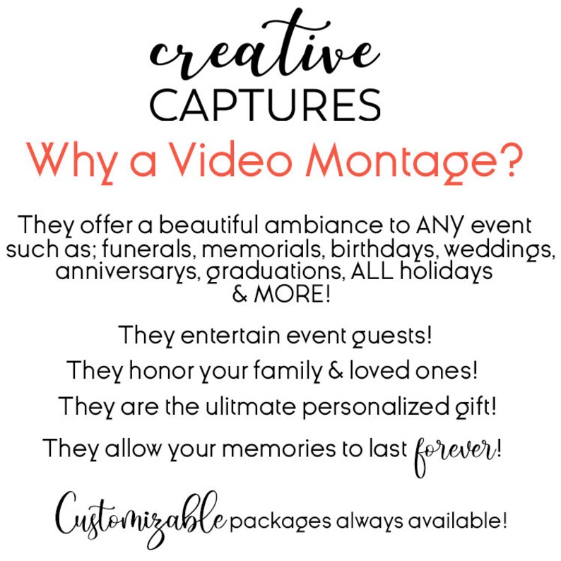 Funeral Photo Video Memorial Slideshow (20 Photos + 2 Video) | Funeral ...