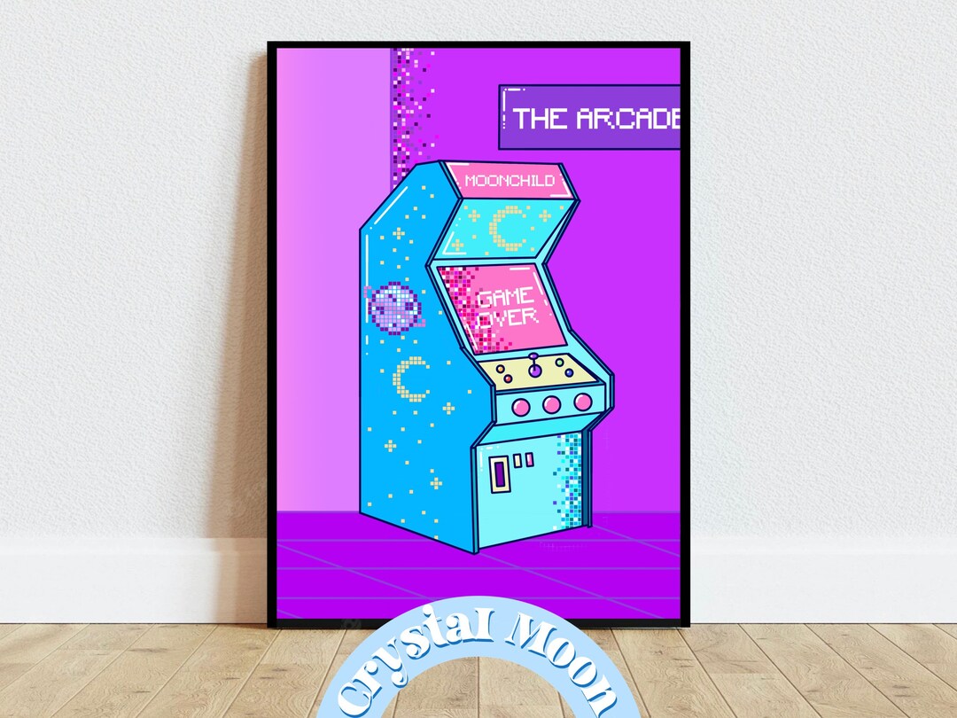 A4 Arcade Game Retro Poster / Art / Print / Gift for Her / - Etsy UK