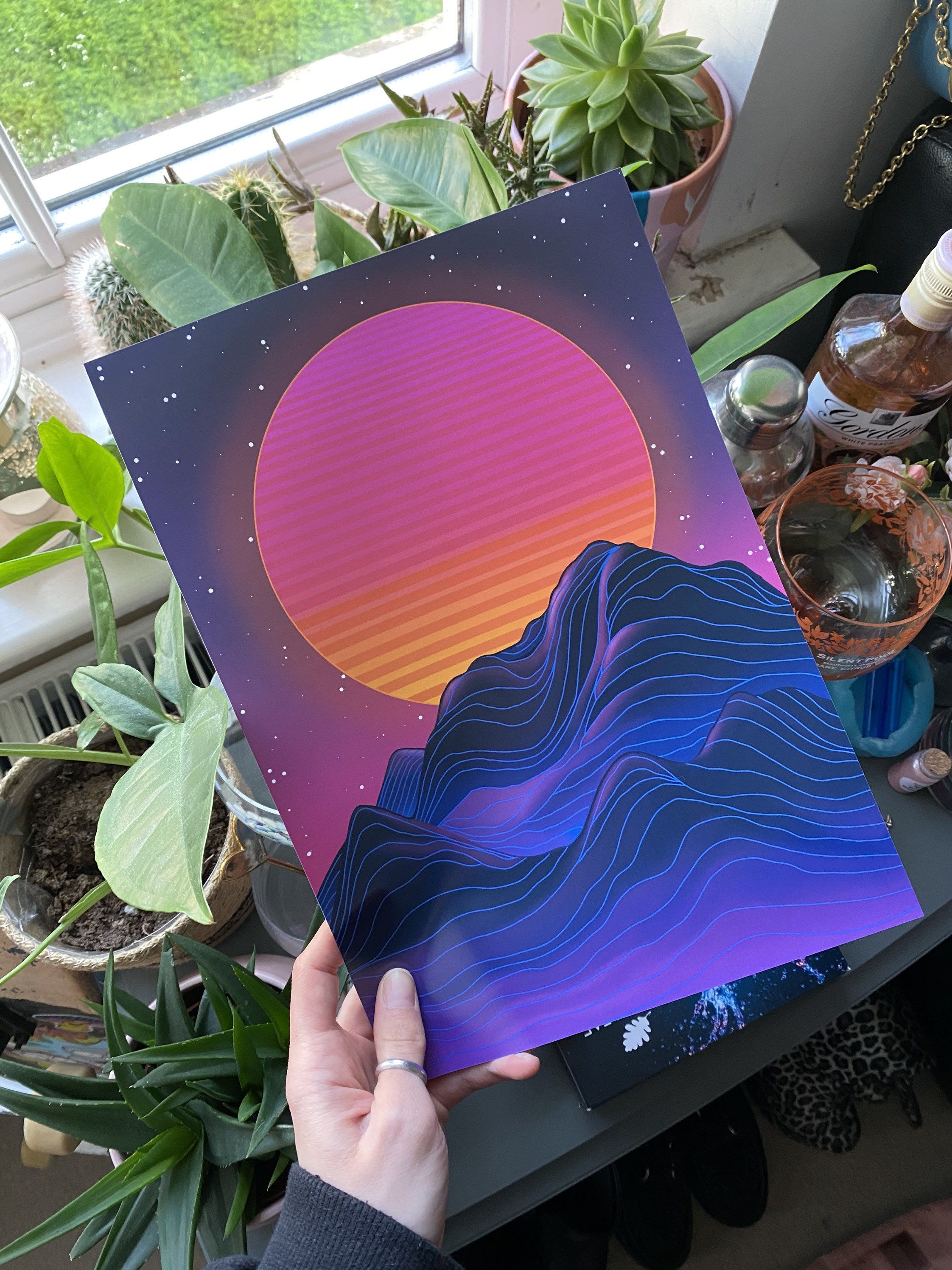 A4 Synthwave Vaporwave Style Art Print / Poster / Retro / 80s - Etsy UK