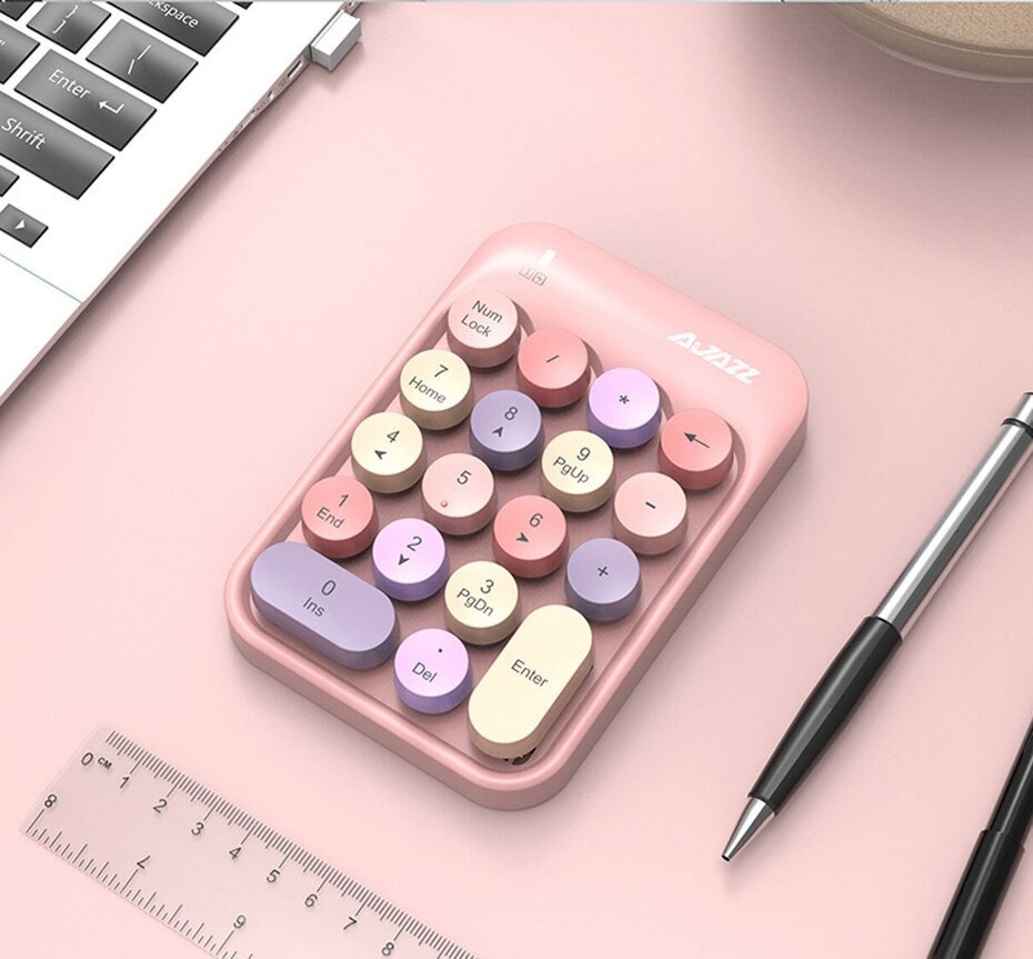 Clavier Pastel Sans Fil Mini Numéro Clavier Kawaii Mignon Etsy