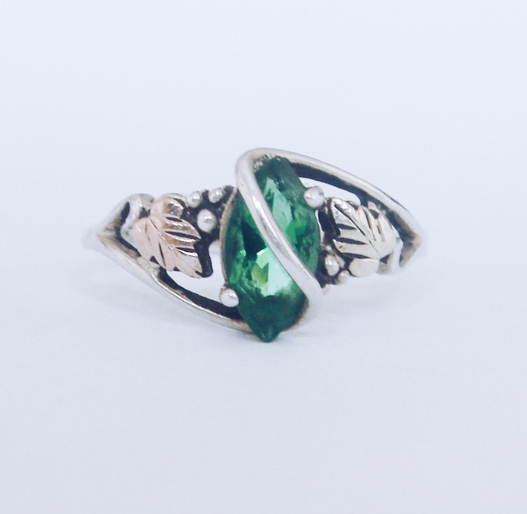 Vintage Black Hills Gold .925 Sterling Silver & 12K Yellow and Rose ...