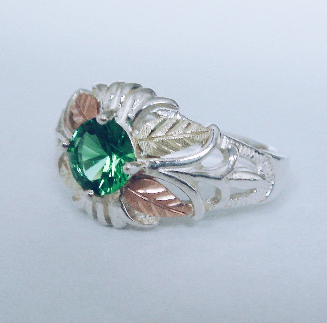 Black Hills Gold .925 Sterling Silver & 12K Rose and Yellow Gold ...