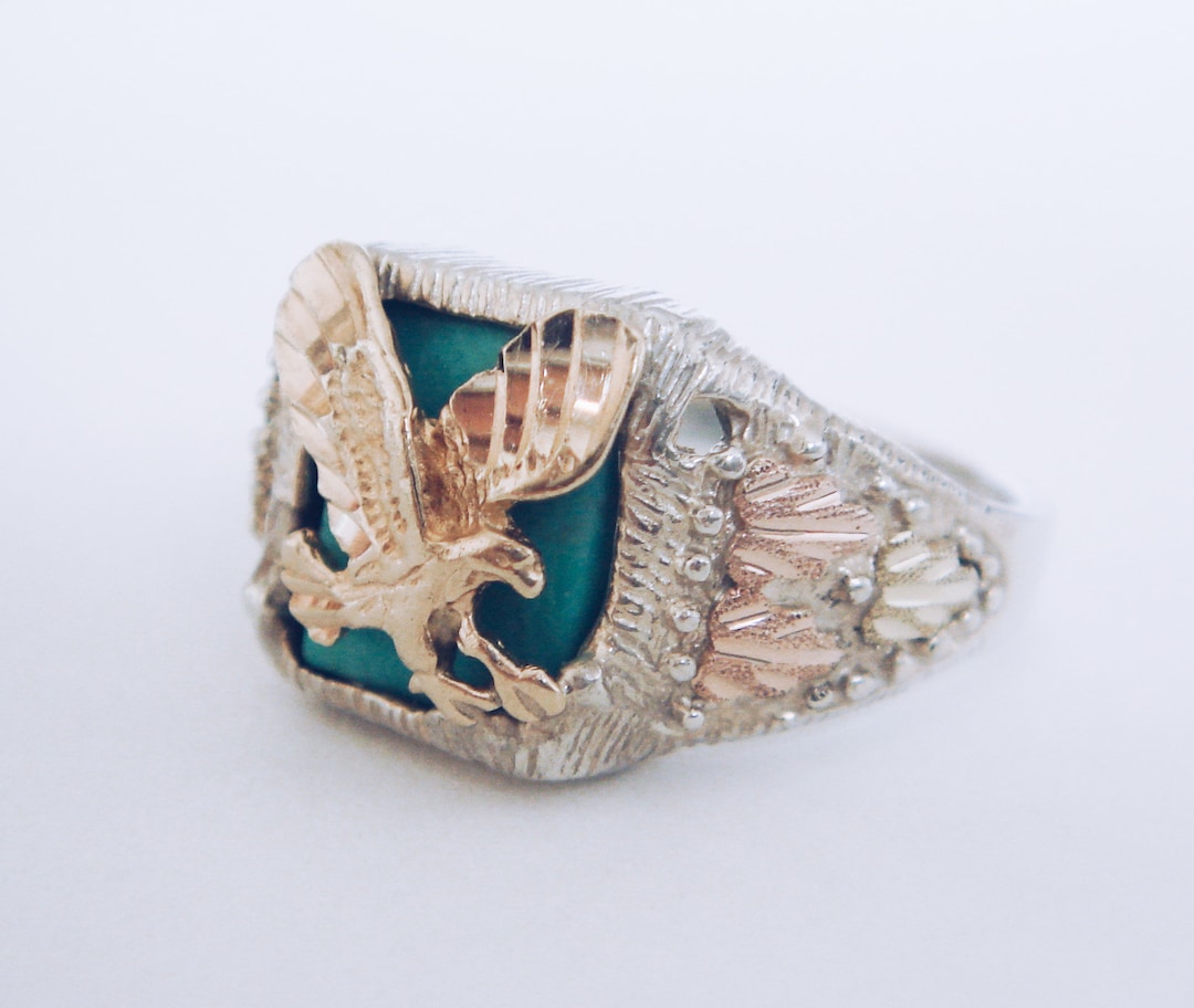 Rare Black Hills Gold Dakota Designs .925 Sterling Silver & - Etsy