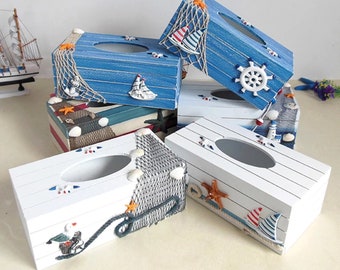 Nautical Tissue Box | Etsy