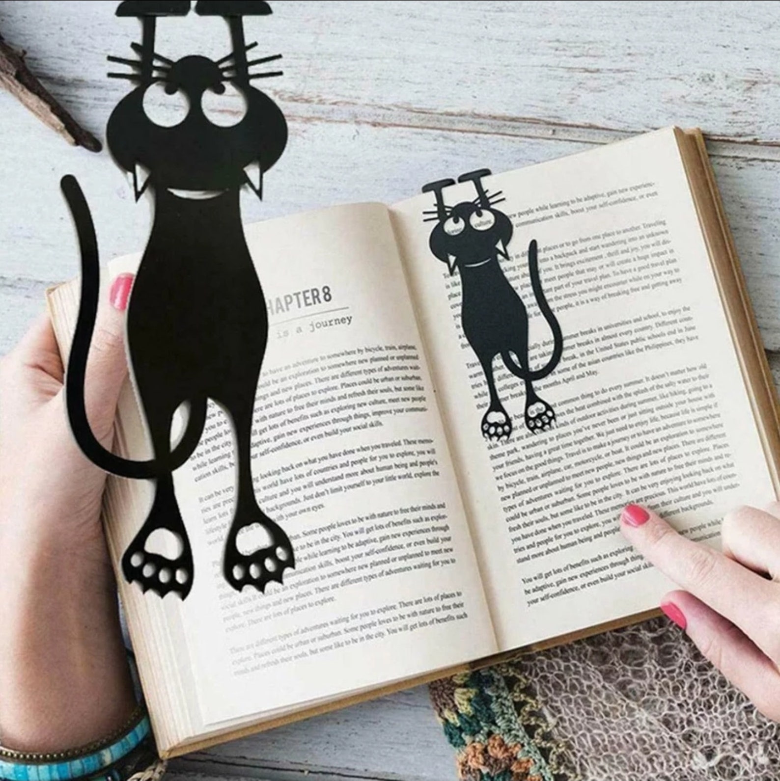Kids Bookmark Hanging Cat Bookmark squished 3D bookmark | Etsy