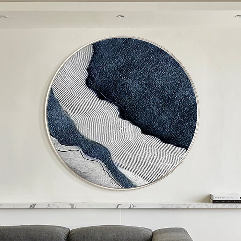 Round Art for Wall - Etsy
