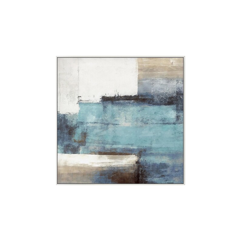 Light Blue Beige Abstract Original Oil Painting Minimalist - Etsy