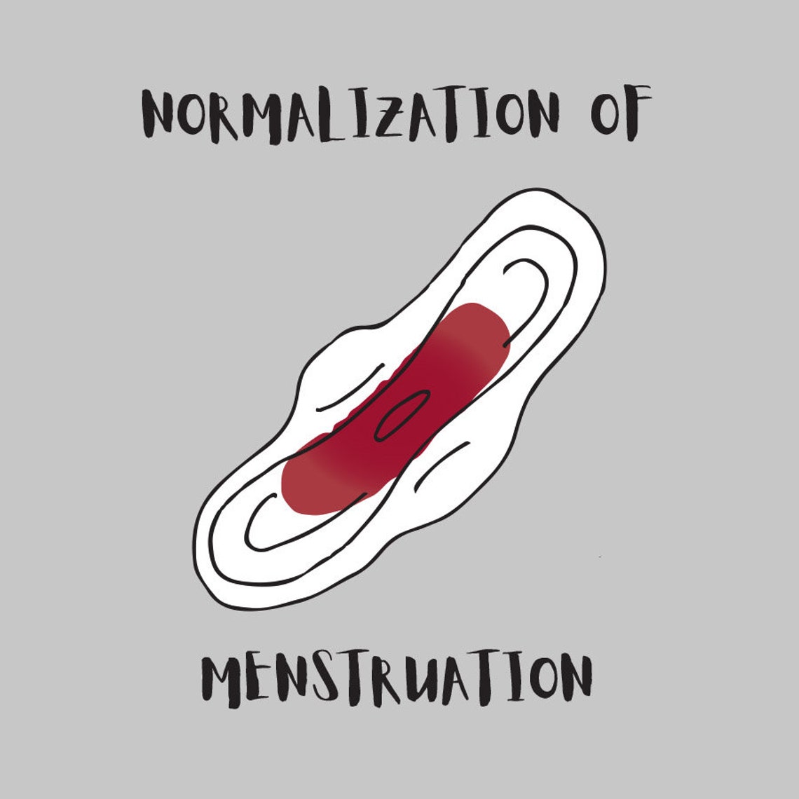 Normalization for Menstruation Sticker - Etsy