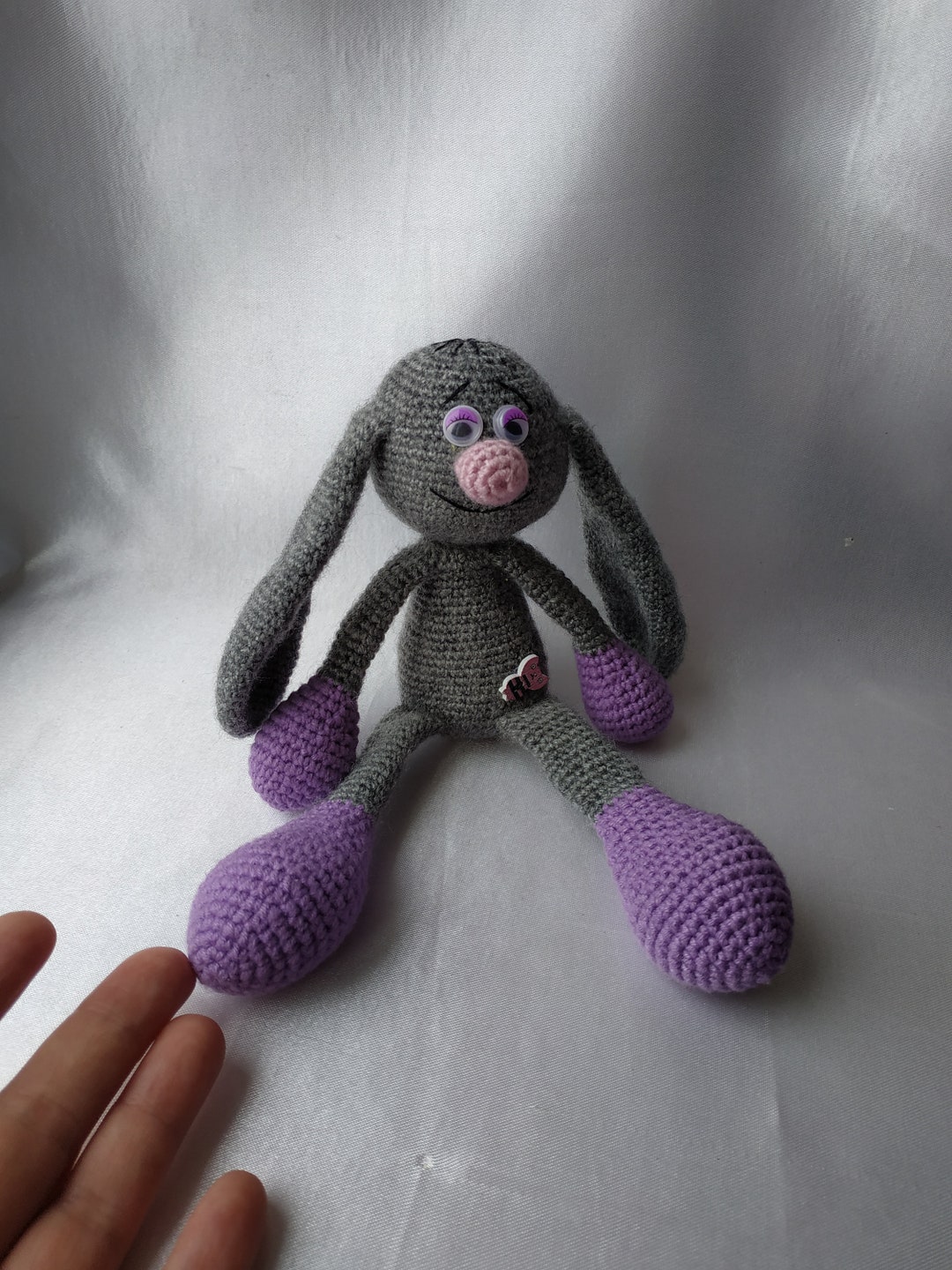 Bunny Rabbit, Bunny Rabbit Interior Figure, Bunny Handmade Knitted ...