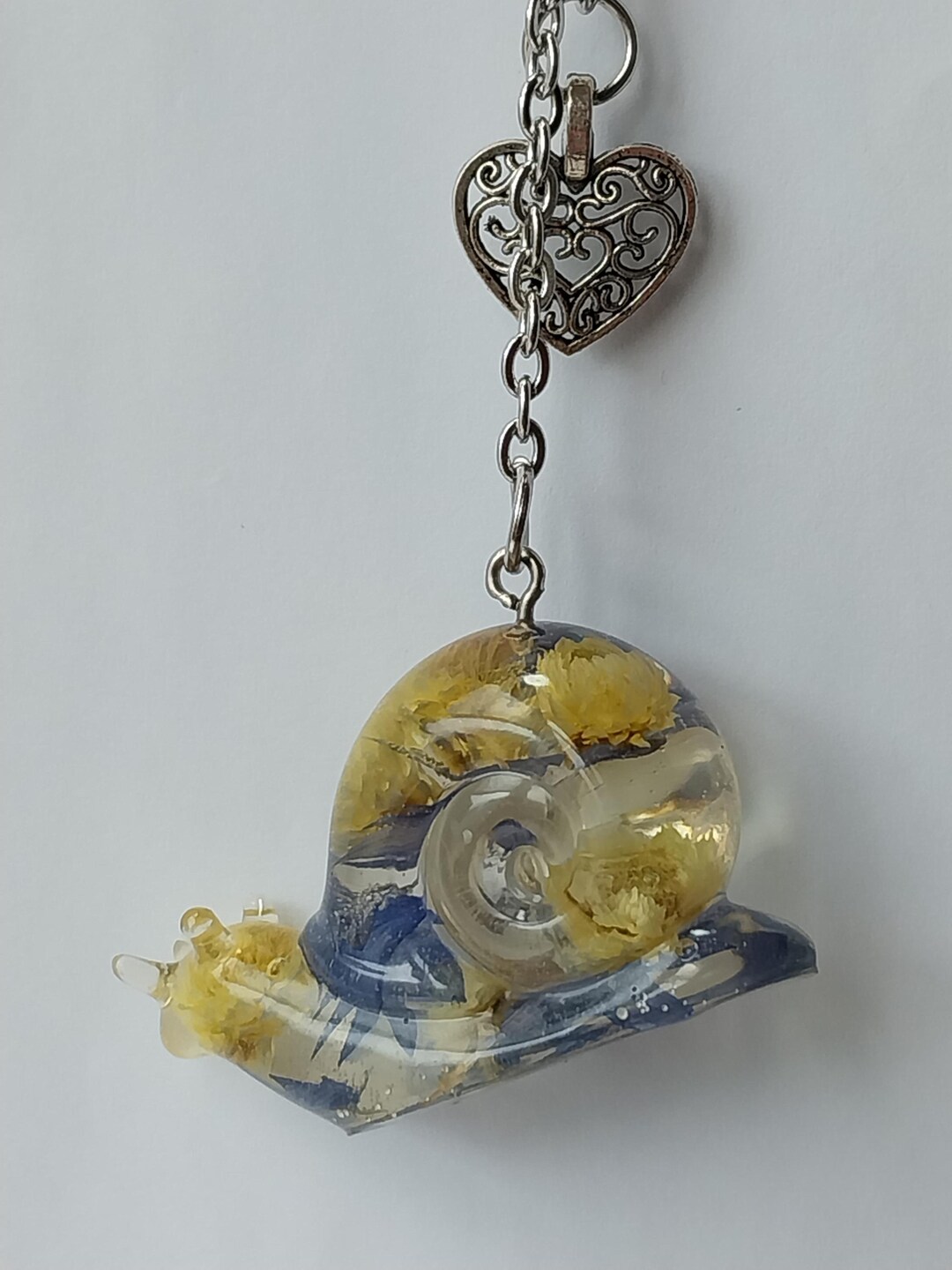 Snail Keychain, Epoxy Resin Snail Handmade Charm, Bag Decor, Bag ...