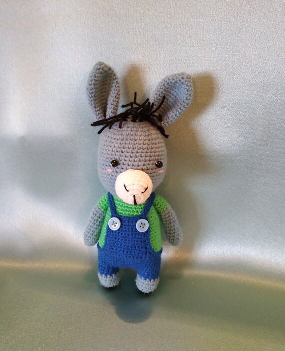 Donkey Soft Toy Handmade Stuffed Toy Donkey Nursery Decor - Etsy