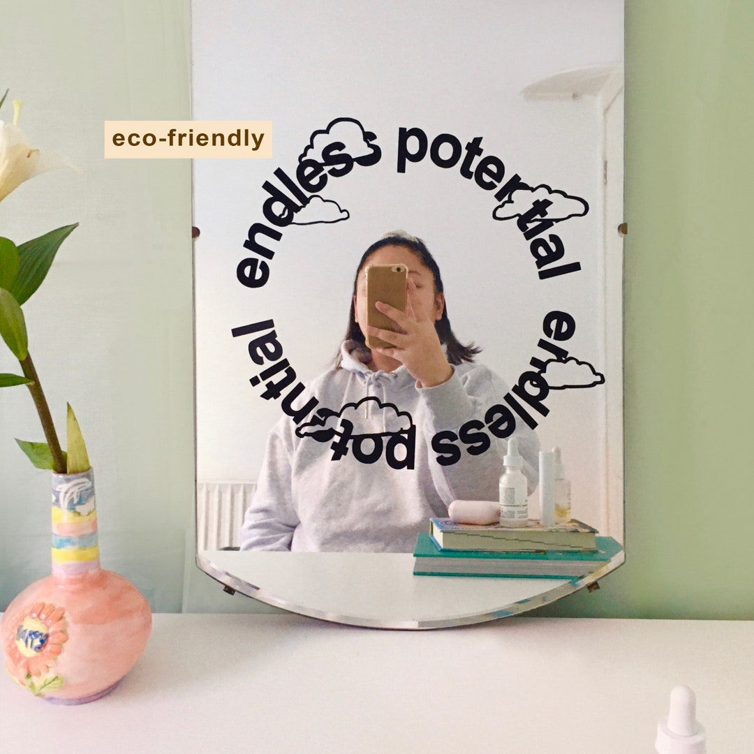Eco-friendly Light Mirror Decal / Pvc-free Vinyl/ Self Love Mirror ...