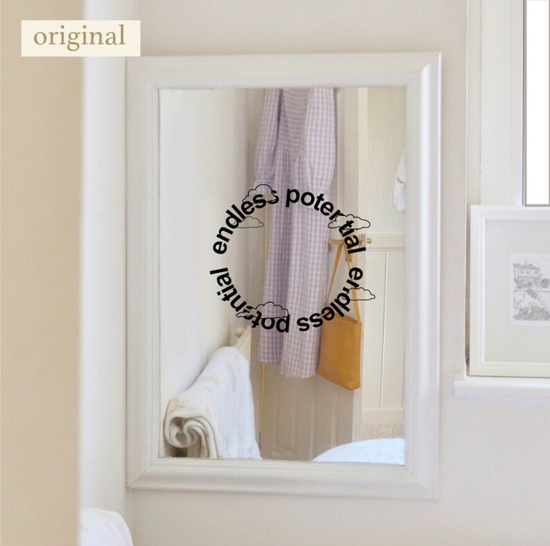 Eco-friendly Light Mirror Decal / Pvc-free Vinyl/ Self Love Mirror ...