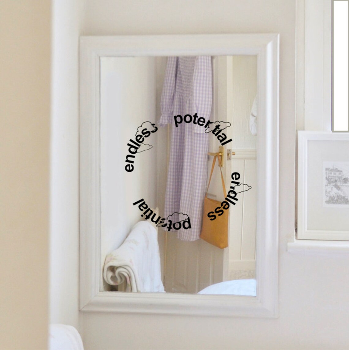 Eco-friendly Light Mirror Decal / Pvc-free Vinyl/ Self Love Mirror ...