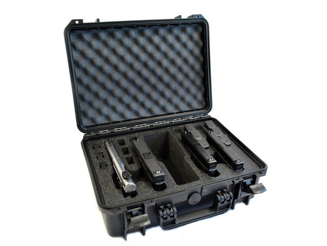 Doro Gun Case 4 Pistol Carrying 12 Mag Waterproof Range - Etsy