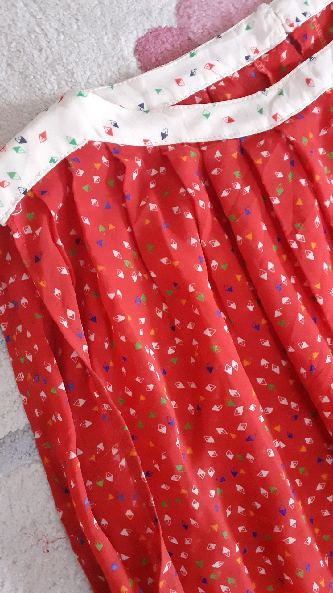 Vintage Japanese Smock Tunic Top Mini Dress Diamond Pattern - Etsy