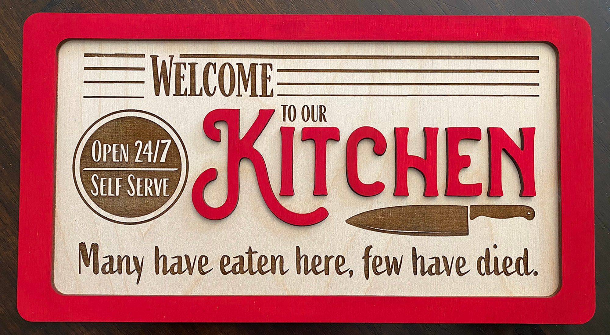 Welcome Kitchen Sign - Digital File Only - SVG - Glowforge Laser File ...