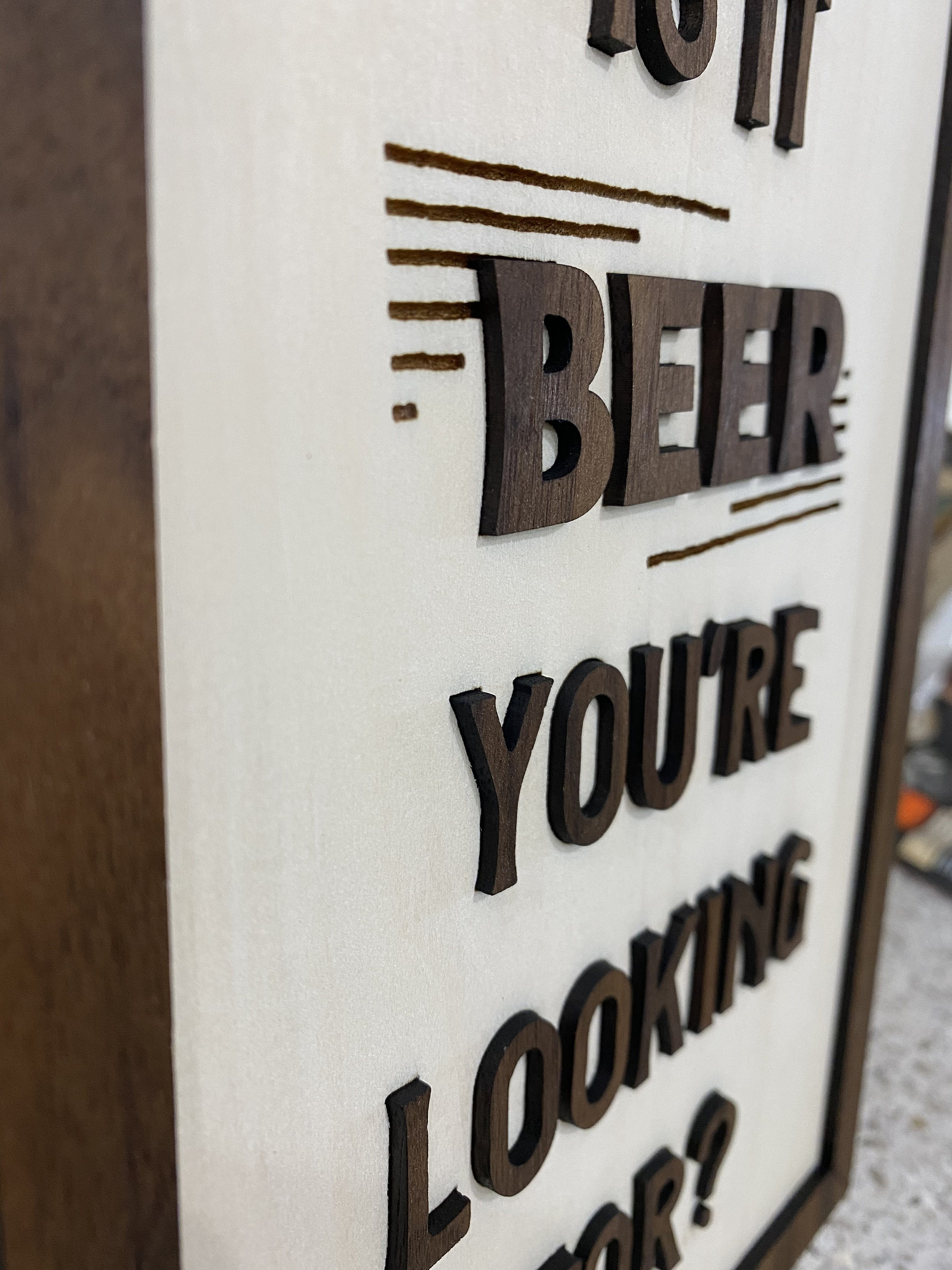 Hello Beer Sign - Digital File Only - SVG and PDF Versions - Glowforge ...