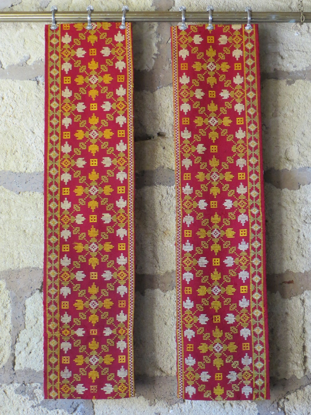 Matching Pair of Antique French Needlepoint Hanging Panels/1900s - Etsy