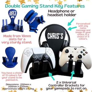 Gaming Dock, Game Controller Stand, Headphone Holder, Boyfriend ...