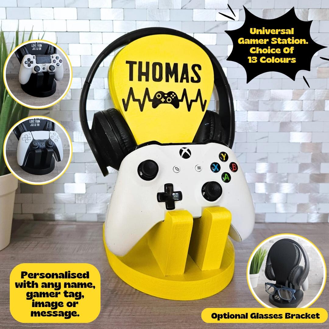 Controller Stand, Controller Holder, Gaming Desk Accessories, Charging ...