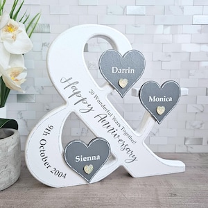 20 Years Together Sign, 20th Anniversary Gift for Parents Anniversary ...