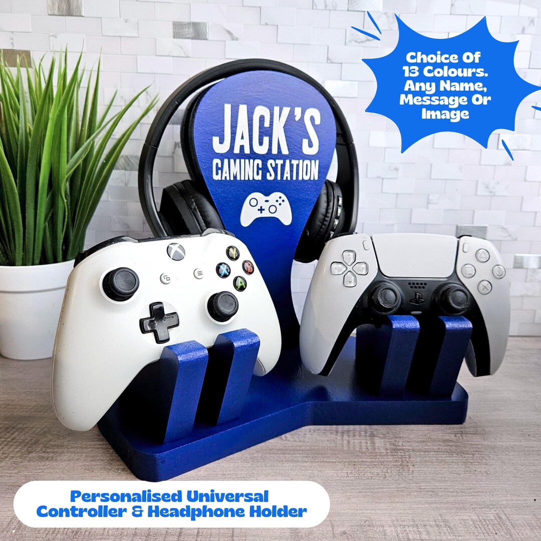 Game Controller Holder, Headset and Controller Stand, Charging Station ...