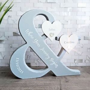 Personalized Couple Sign for Wedding, Anniversary Plaque, Together Sign ...