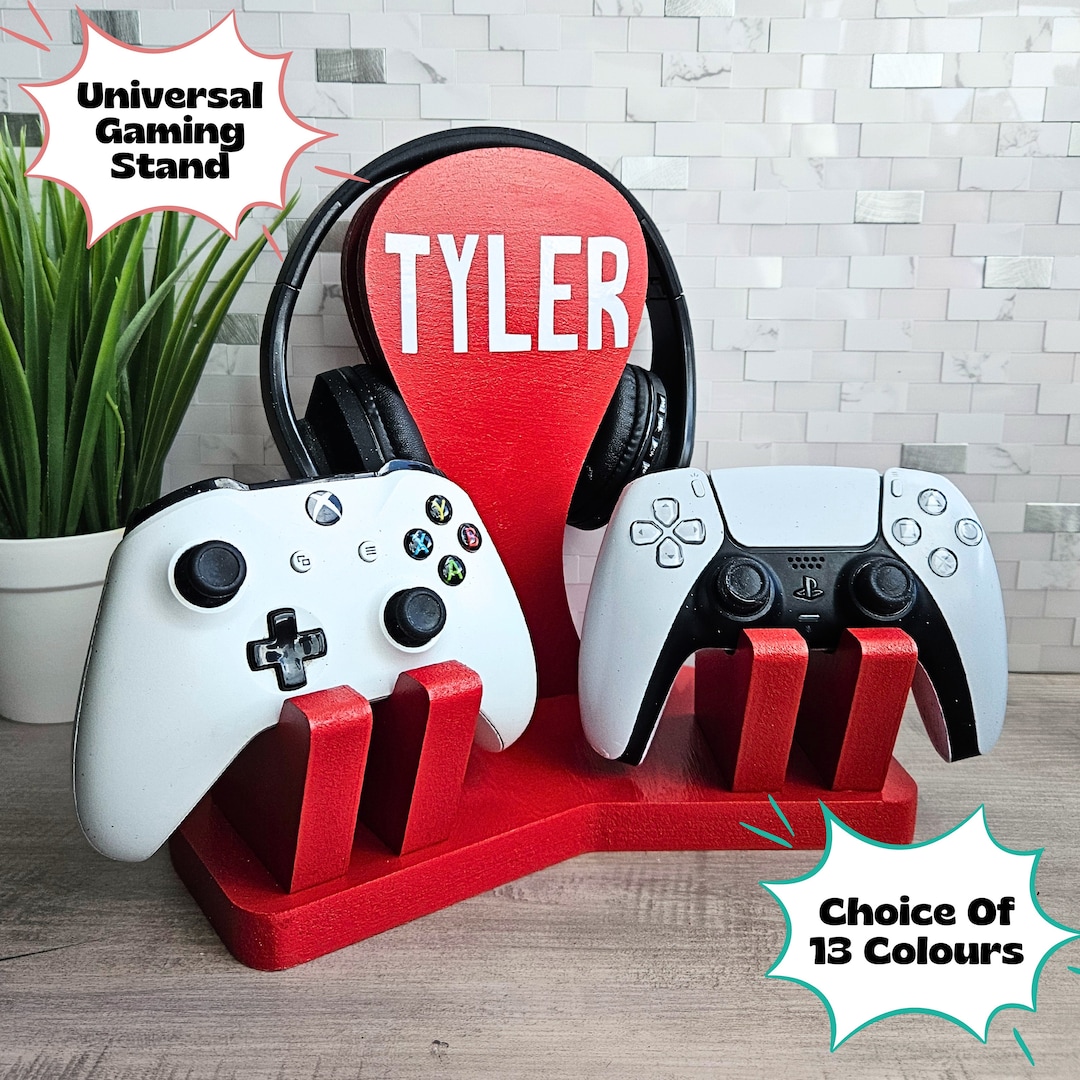 Dual Controller Stand Controller Holder Personalised Charging Station ...