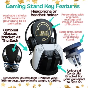 Gaming Dock, Game Controller Stand, Headphone Holder, Boyfriend ...