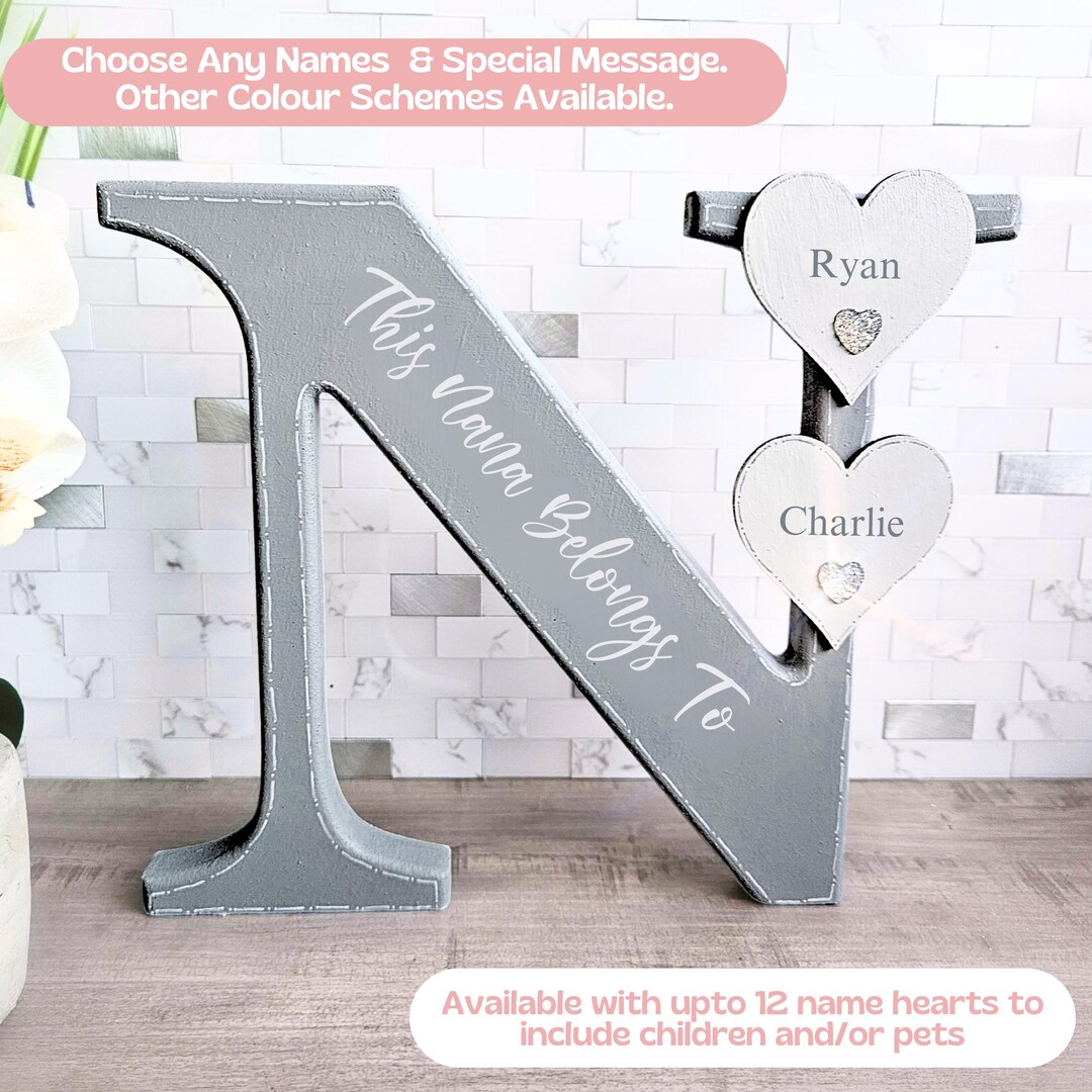 Personalised Nana Gift From Grandkids Sign, Nan Gifts, 60th Birthday ...