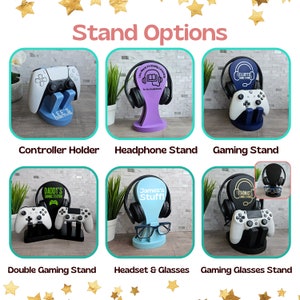 Wood Controller Stand Personalised Gaming Station, Gamer Daddy Gift ...