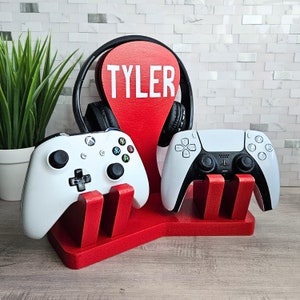 Headset Controller Holder, Gamer Holder, Gaming Storage, Personalized ...