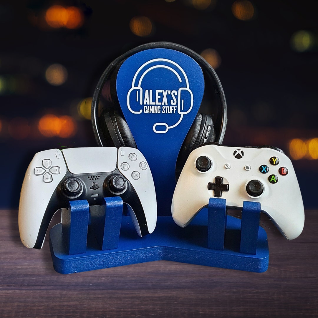 Personalized Controller Display, Headset Holder, Custom Gaming ...