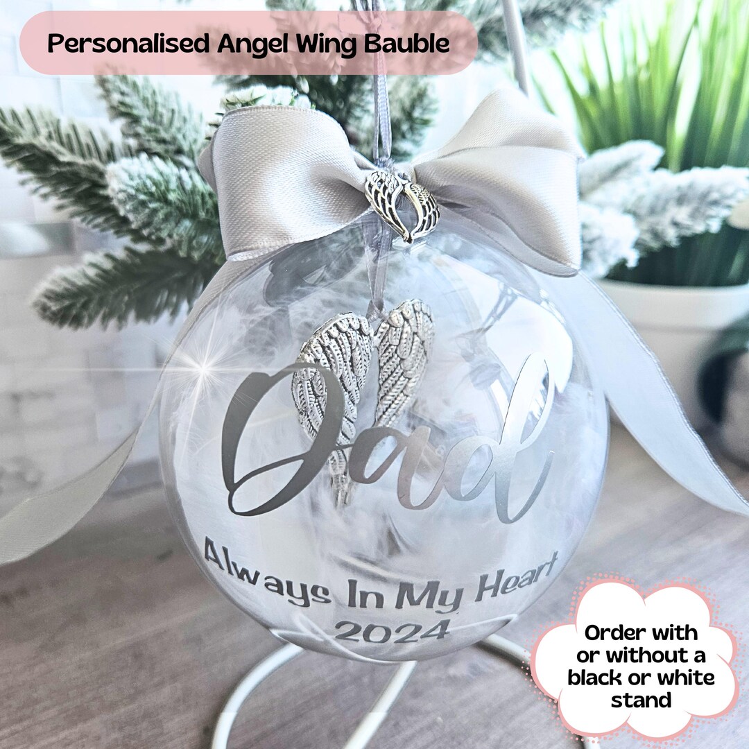 Personalised Memorial Keepsake Dad Memorial Ornament for Parents ...