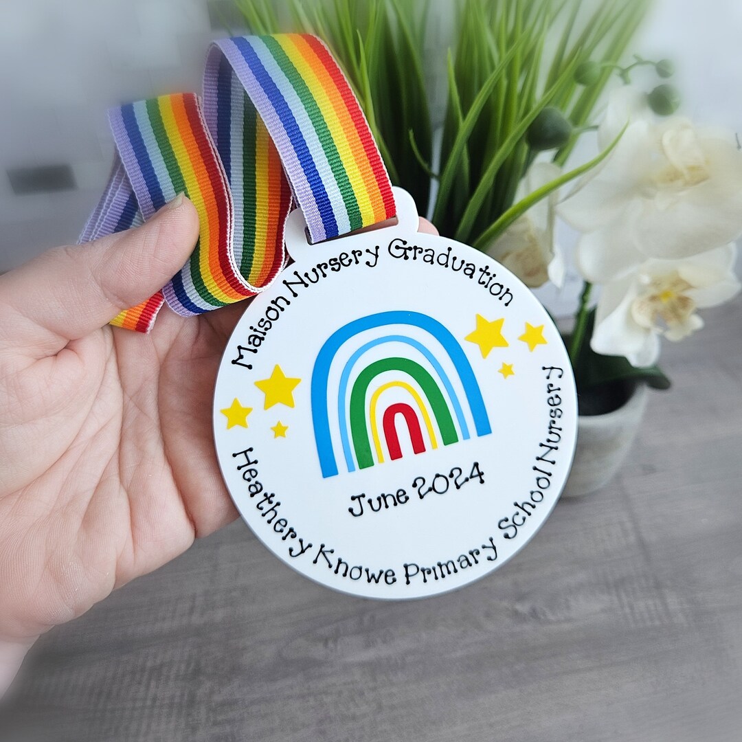 Nursery Graduation Gift for Boys, Personalized Graduation Medal ...