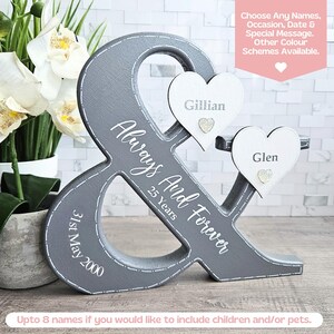 Anniversary Date Sign, 25th Anniversary Gifts for Wife 25 Years ...